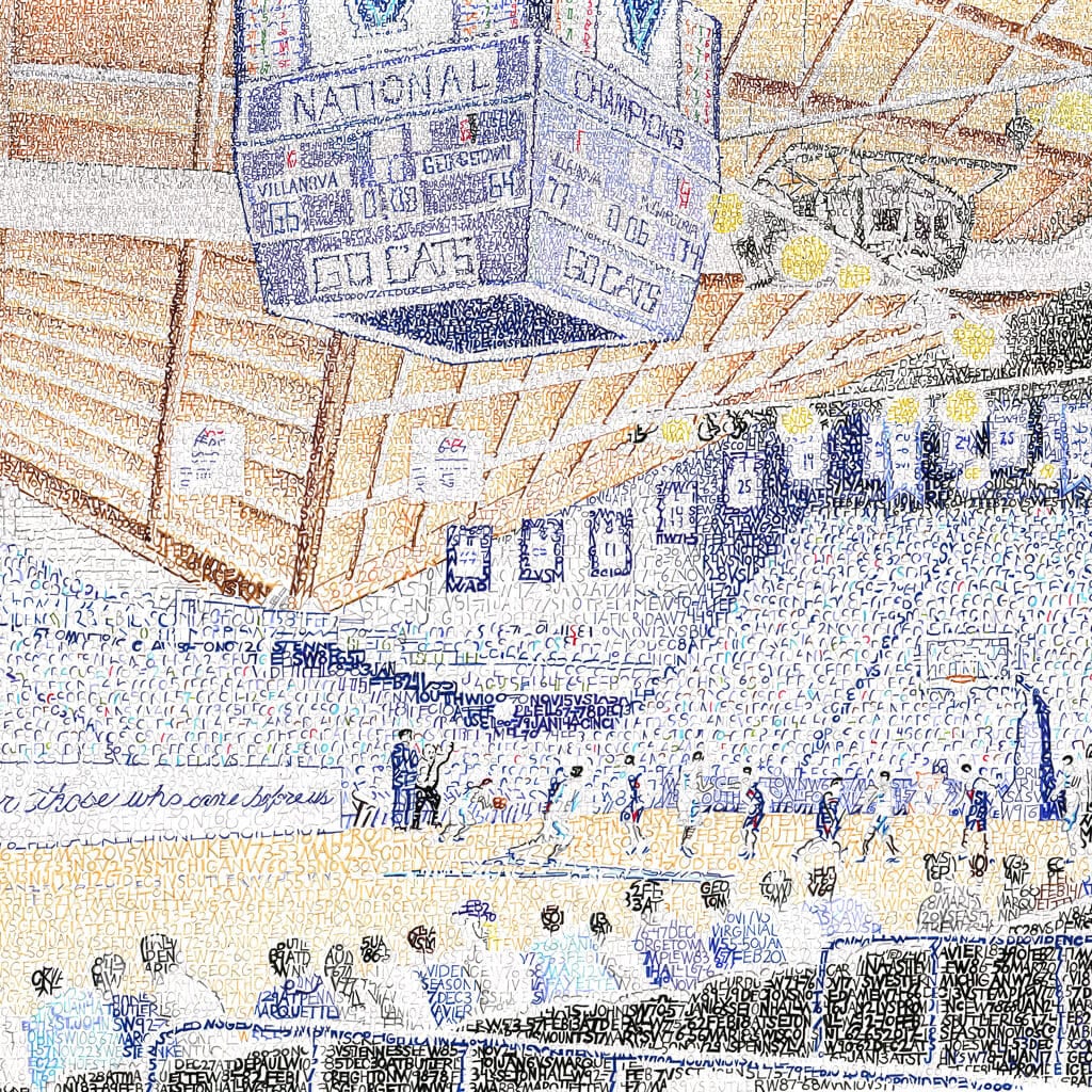 Villanova the Pavilion Word Art Print 16x20 Handwritten - Etsy