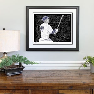 New York Yankees Aaron Judge Word Art Print - Handwritten With His ...