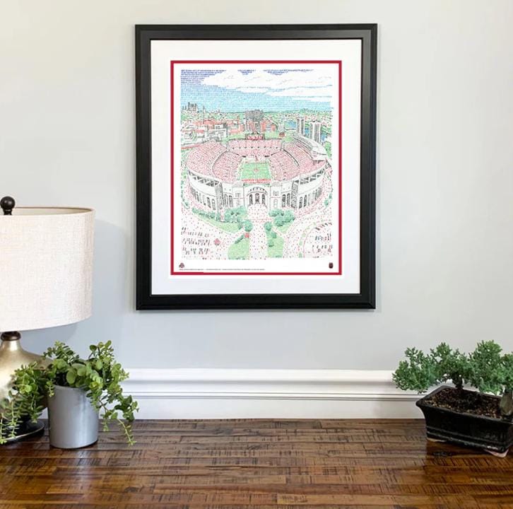 Ohio State Stadium Word Art - 16x20 - Handwritten With Every Buckeyes ...