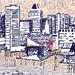 Baltimore Inner Harbor Skyline Word Art 16x20 - Etsy