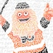 Gritty Word Art Handwritten With His Origin Story 16x20 Flyers Poster ...