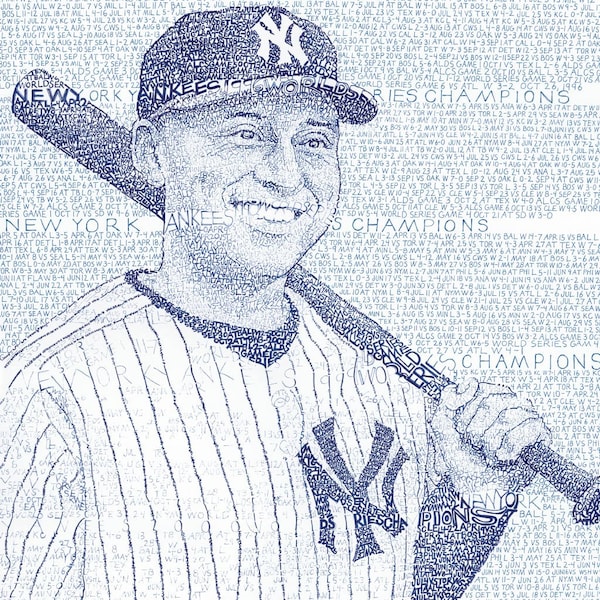 Derek Jeter Poster - Etsy