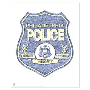 Philadelphia Police Word Art Philadelphia Gifts Philly Art - Etsy