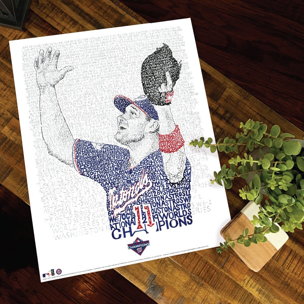 2019 Washington Nationals World Series Word Art Handwritten - Etsy