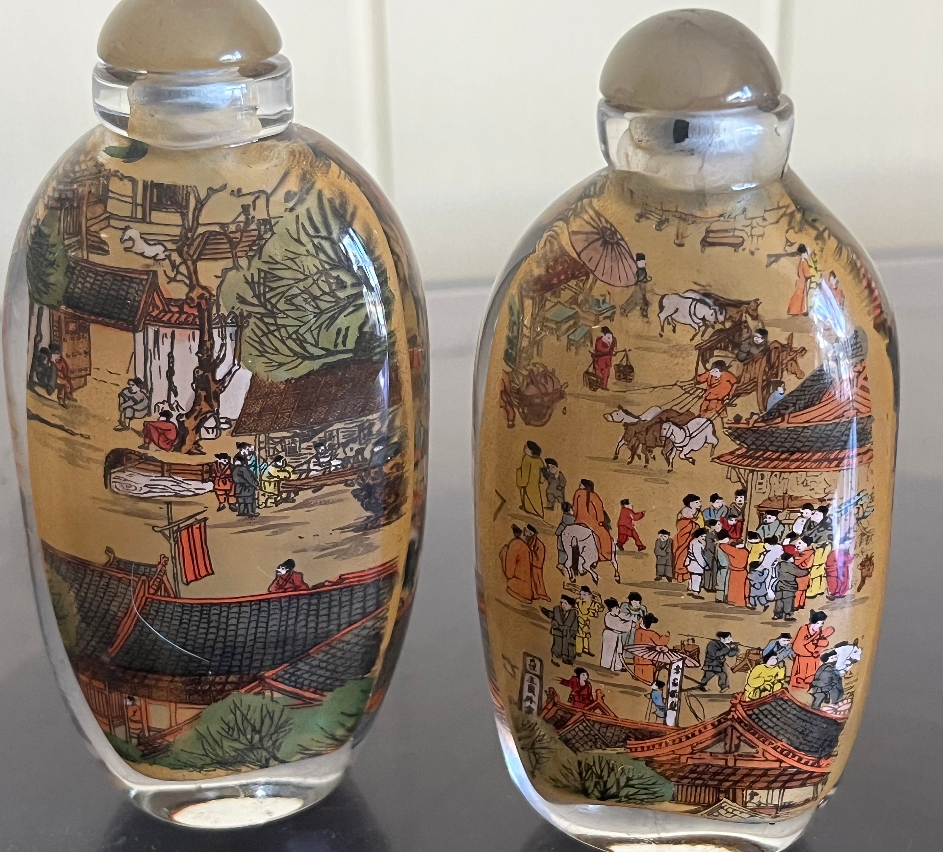 Vintage Chinese Snuff Bottles - Etsy