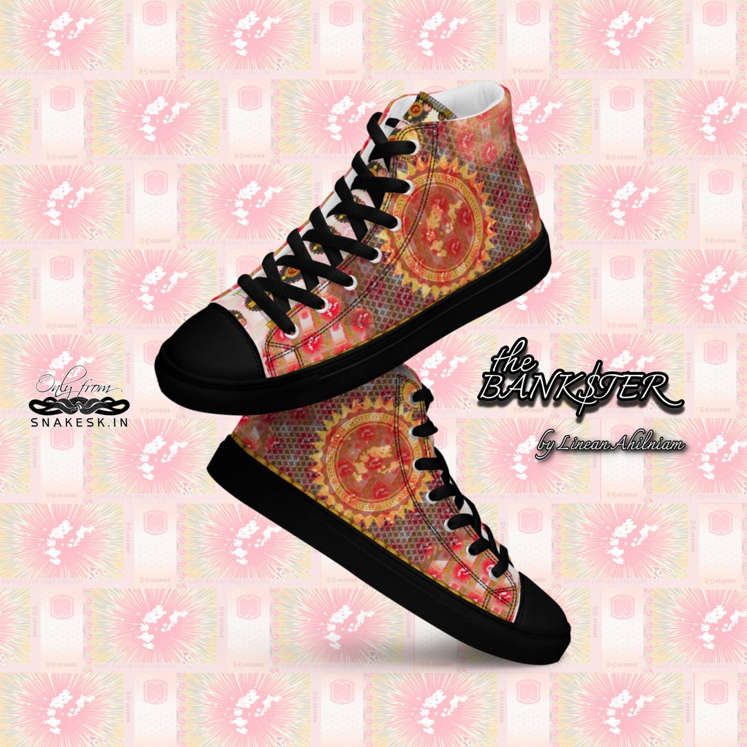 THE BANKSTER Booties | Designer High Top Shoes Banknote Money Clothes ...