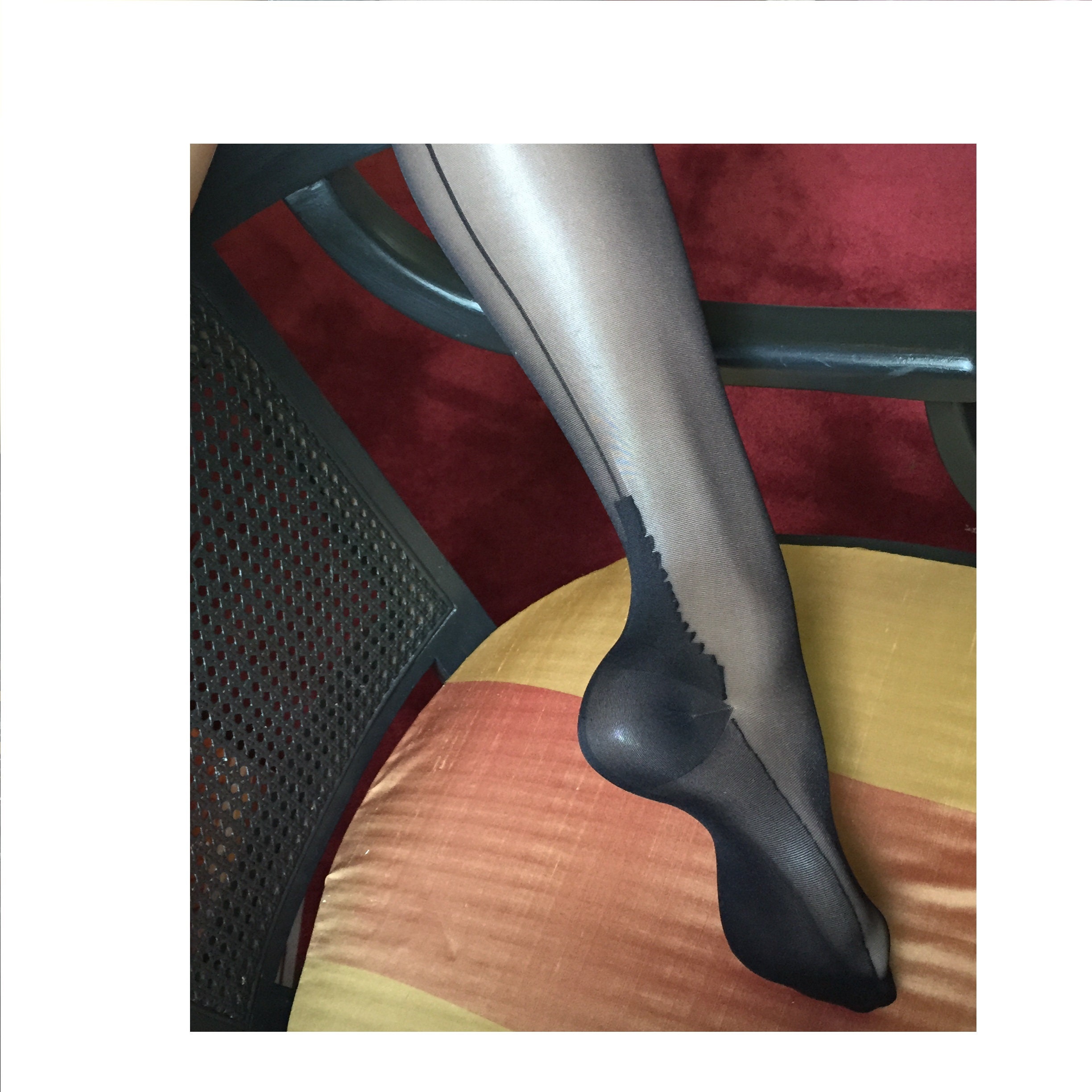 Sexy Cuban Heel Seamed Tights Vintage Retro Pantyhose With Etsy