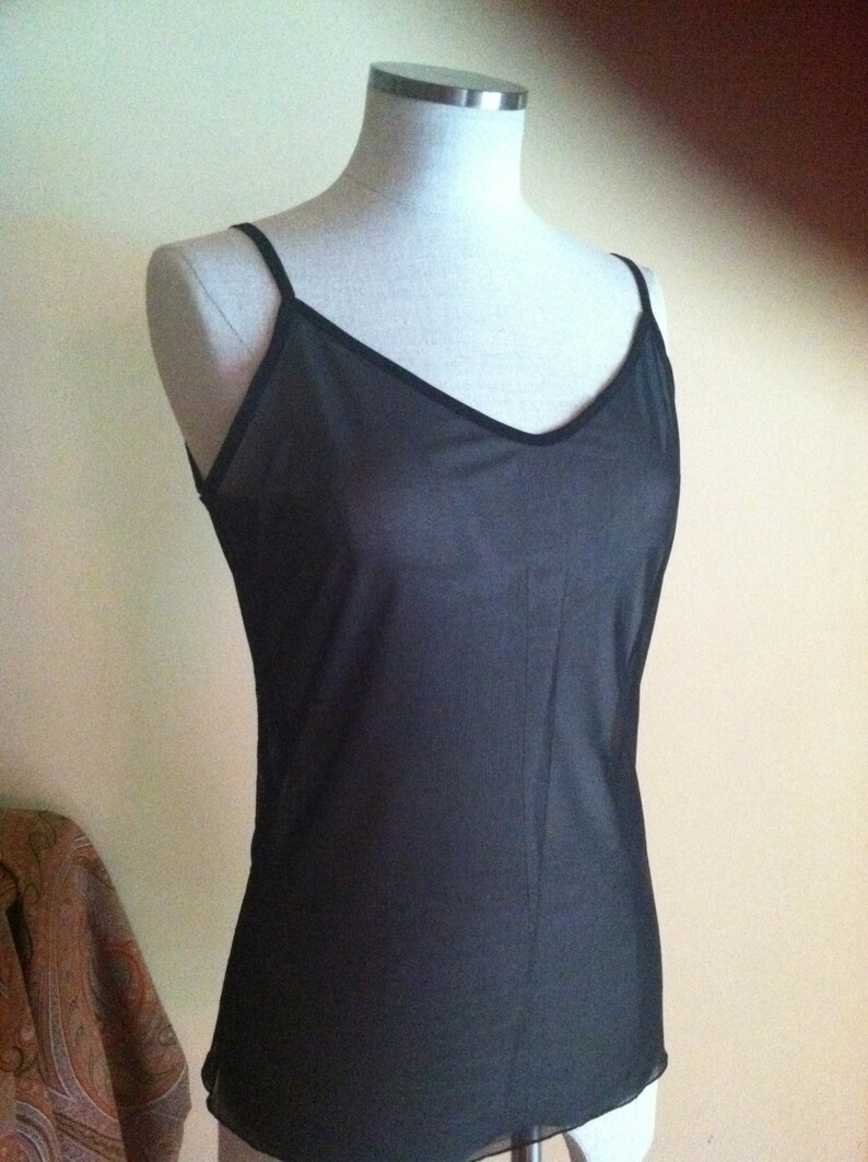 Sheer Tulle Camisole Sexy Sheer Top Joanna Trojer Sheer See Etsy