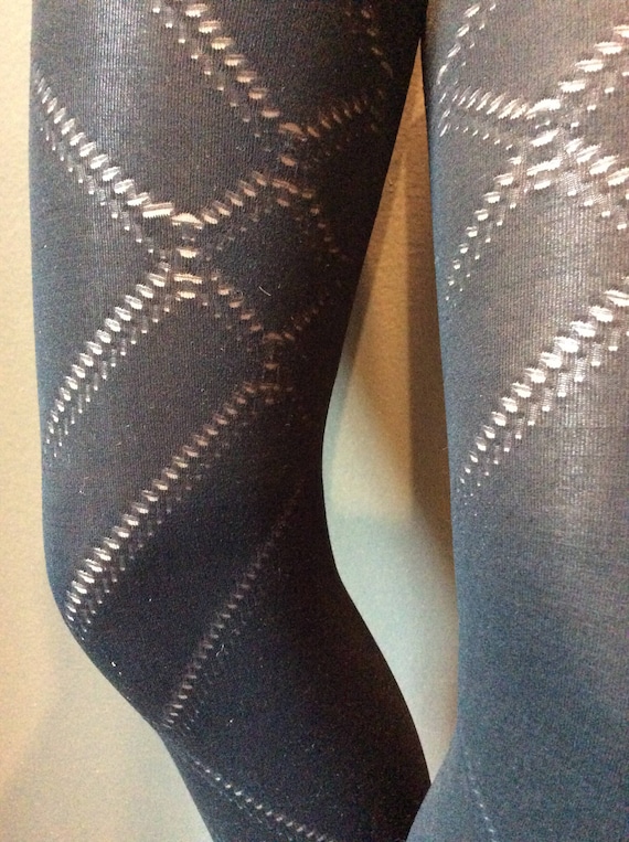 Heavy Opaque Tights, Ajour Texture Winter Tights, Mad… - Gem