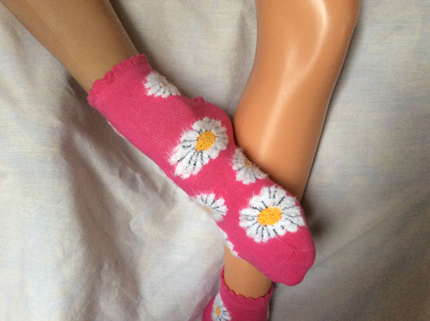 Fashion Cotton Socks Socks With Flowers, Floral Design, White Daisy ...