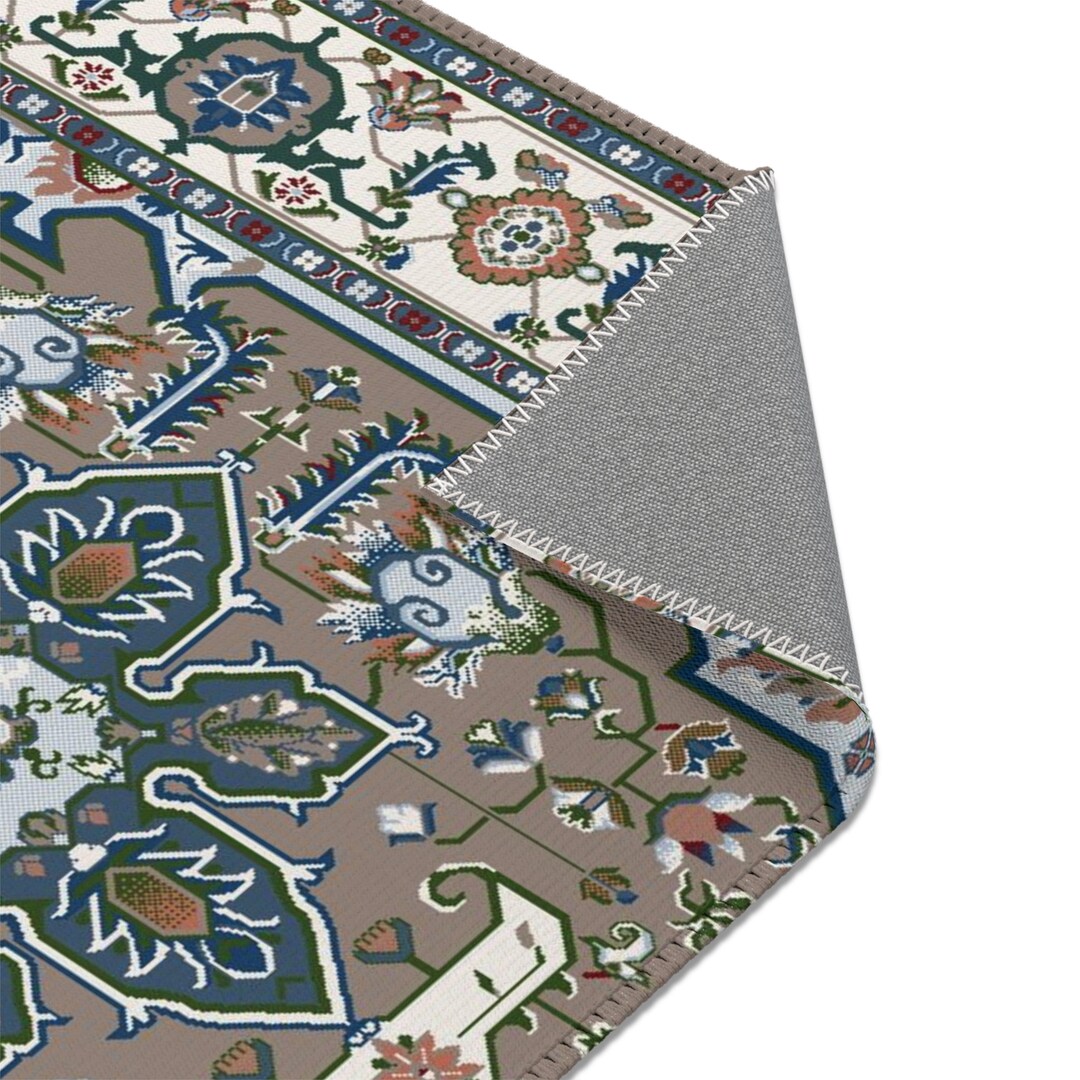 Vintage Inspired Area Rug Timeless Decor Neutral Tones Rug - Etsy