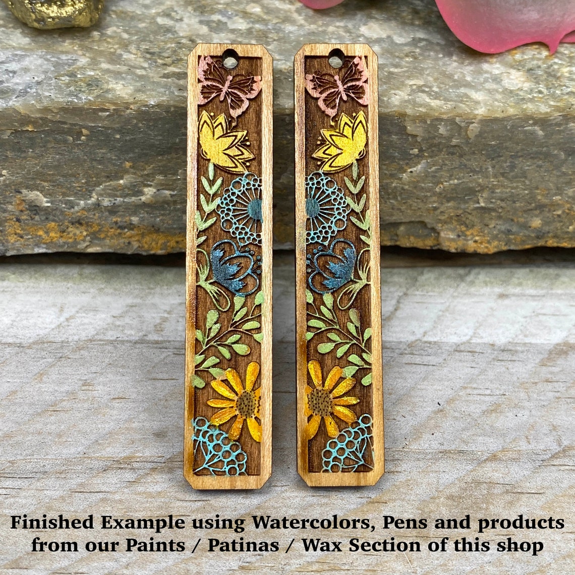 DIY Wood Charms Kit 2 Pick 4 Charm Styles Get 2 Pair of | Etsy