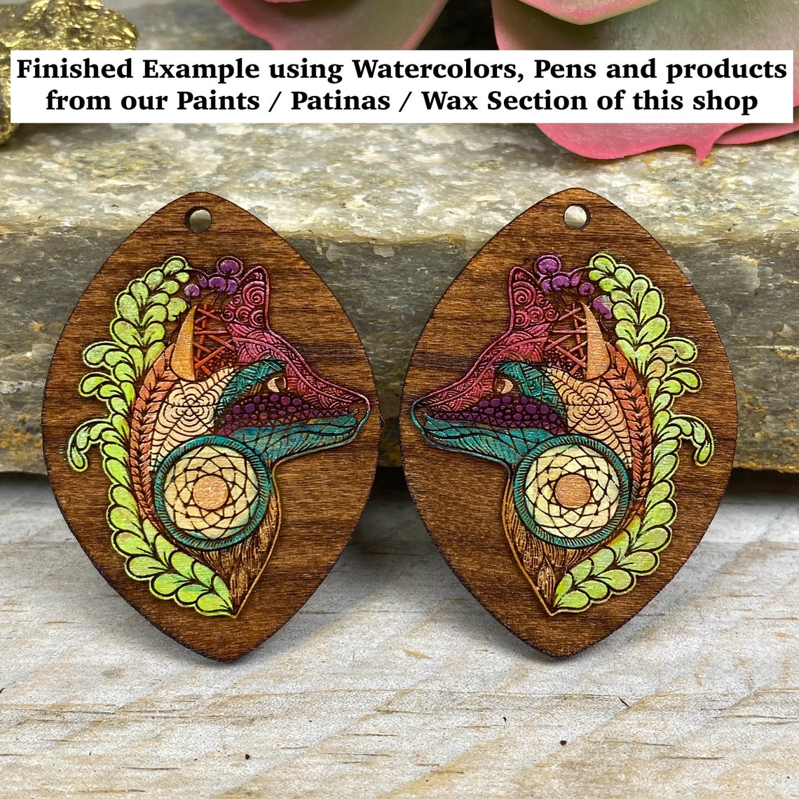 DIY Wood Charms Kit 2 Pick 4 Charm Styles Get 2 Pair of - Etsy