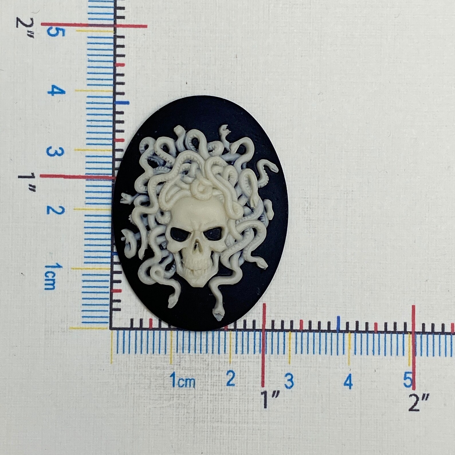 FC B047 40x30mm Resin Medusa Cameo Finding Jewelry Making | Etsy