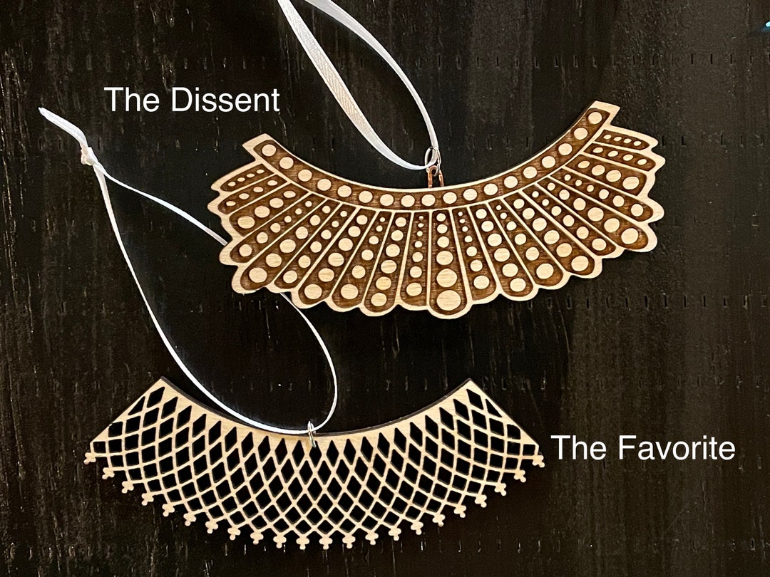 The RBG Collar Ornament A Ruth Bader Ginsburg Judicial Collar - Etsy