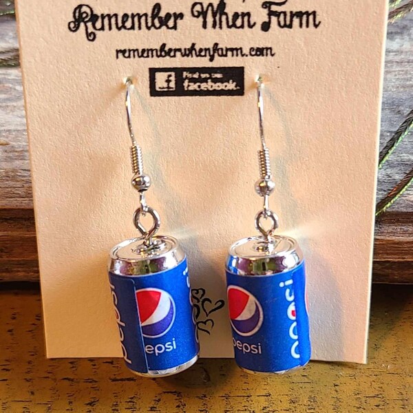Pepsi Earrings - Etsy