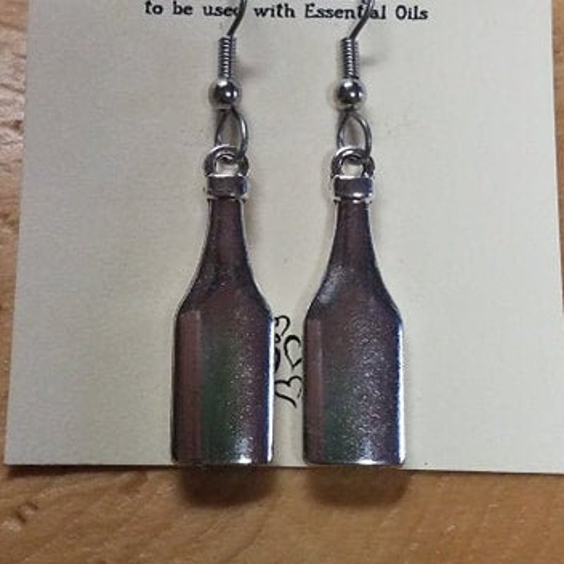 Wine Bottle Earrings - Etsy
