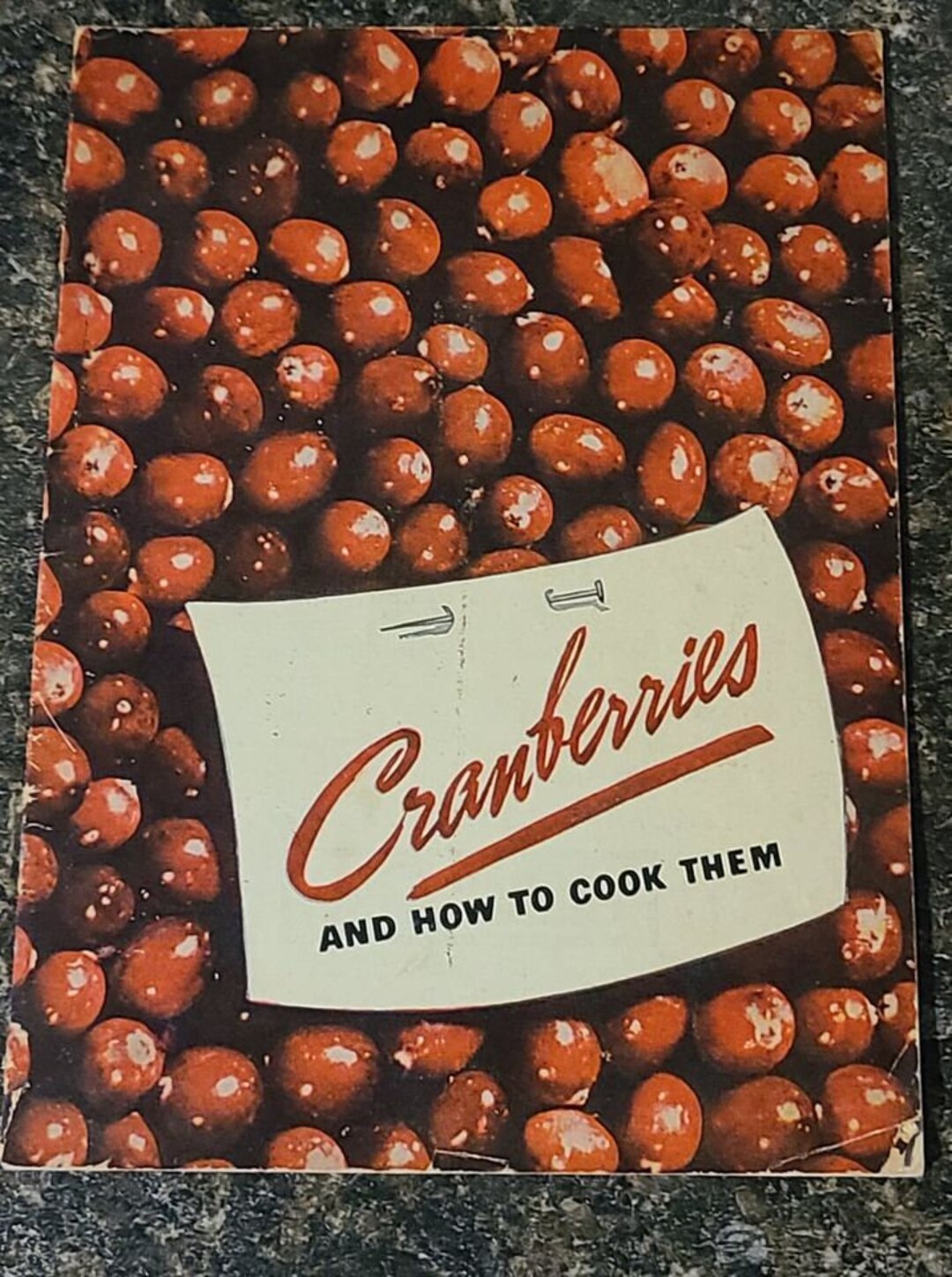 1938 Cranberries Recipe Book - VINTAGE - American Cranberry Exchange ...