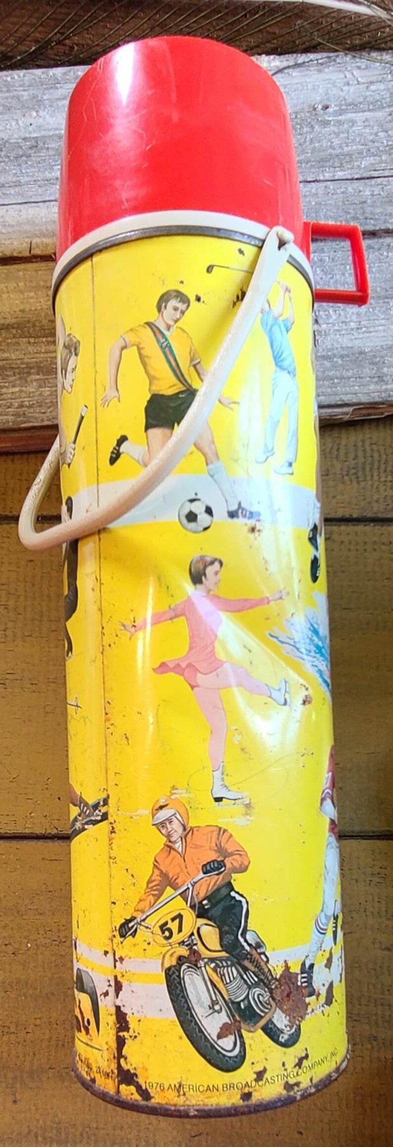 1976 ABC Wide World of Sports Thermos King-seeley Yellow Olympics - Etsy