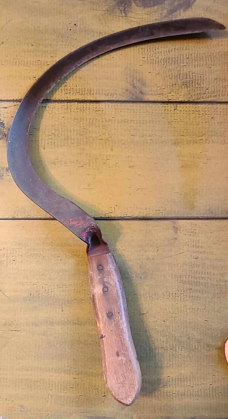 Vintage Antique Hand Sickle Scythe Approx 16" - Etsy