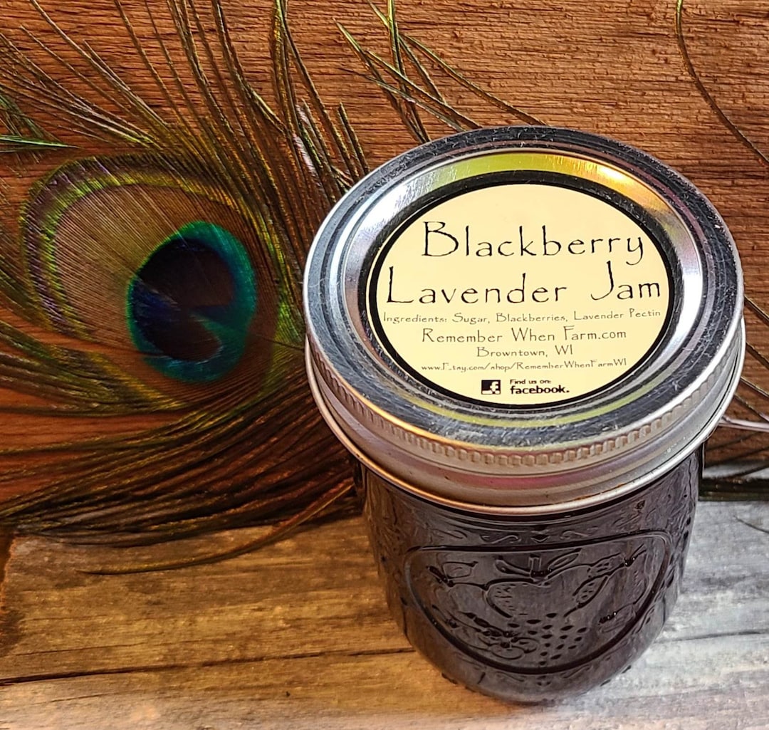 BLACKBERRY/LAVENDER Jam - 8oz - Etsy