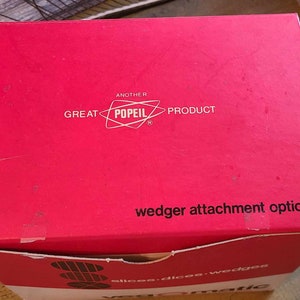 Vintage Antique Veg-o-matic Food Preparer - Popeil Brothers, Original Box, 1960s - Chop, Slice ...