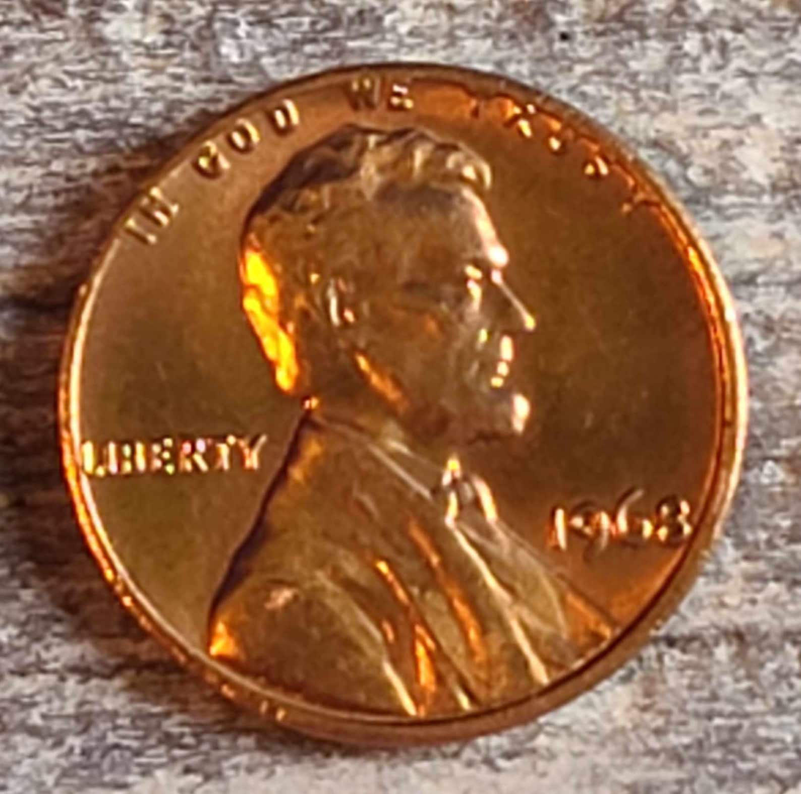 Vintage 1968 Penny Coin With Error No Mint RARE Vdb Philadelphia - Etsy
