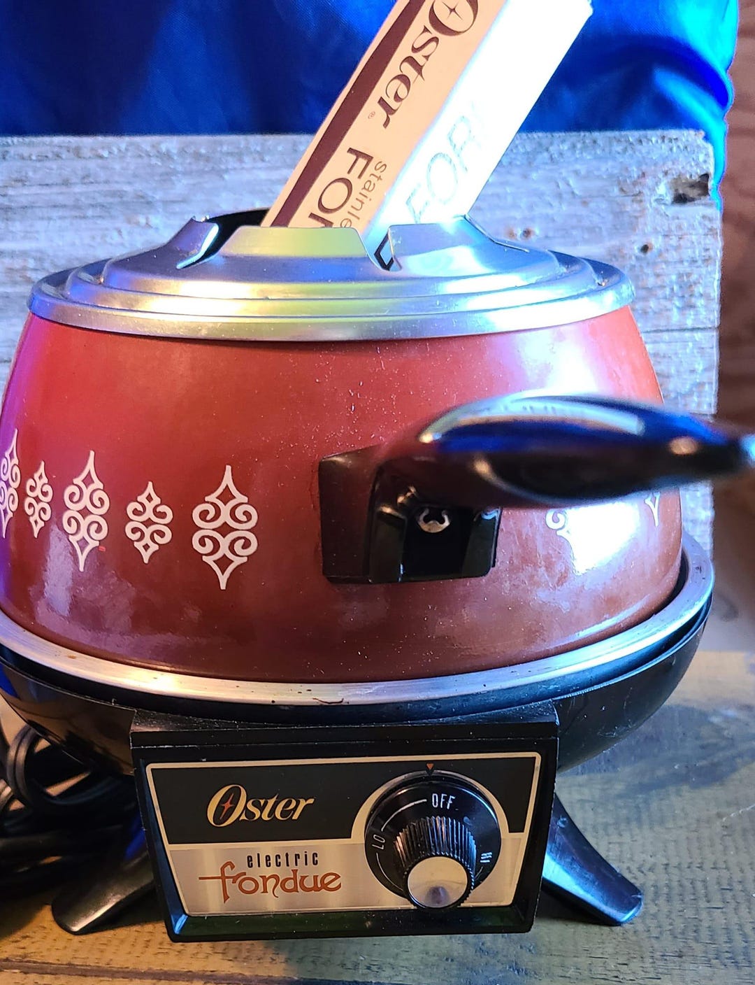 Vintage Oster Electric Fondue Pot/set With 6 Forks Still in Box. Retro ...