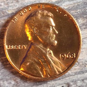 Vintage 1968 Penny Coin With Error No Mint RARE Vdb Philadelphia - Etsy