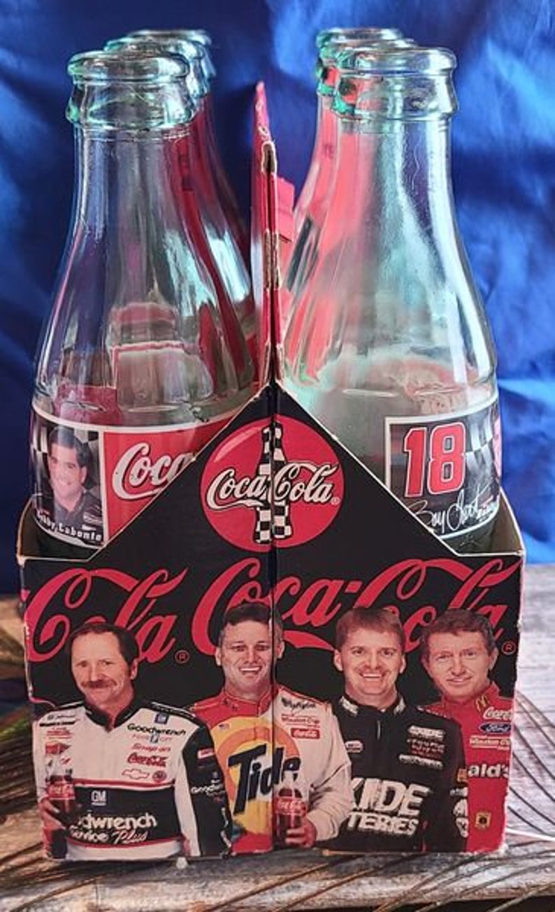 Vintage Collector's 6 Pack of Nascar Family 18 Bobby Labonte Coca Cola ...