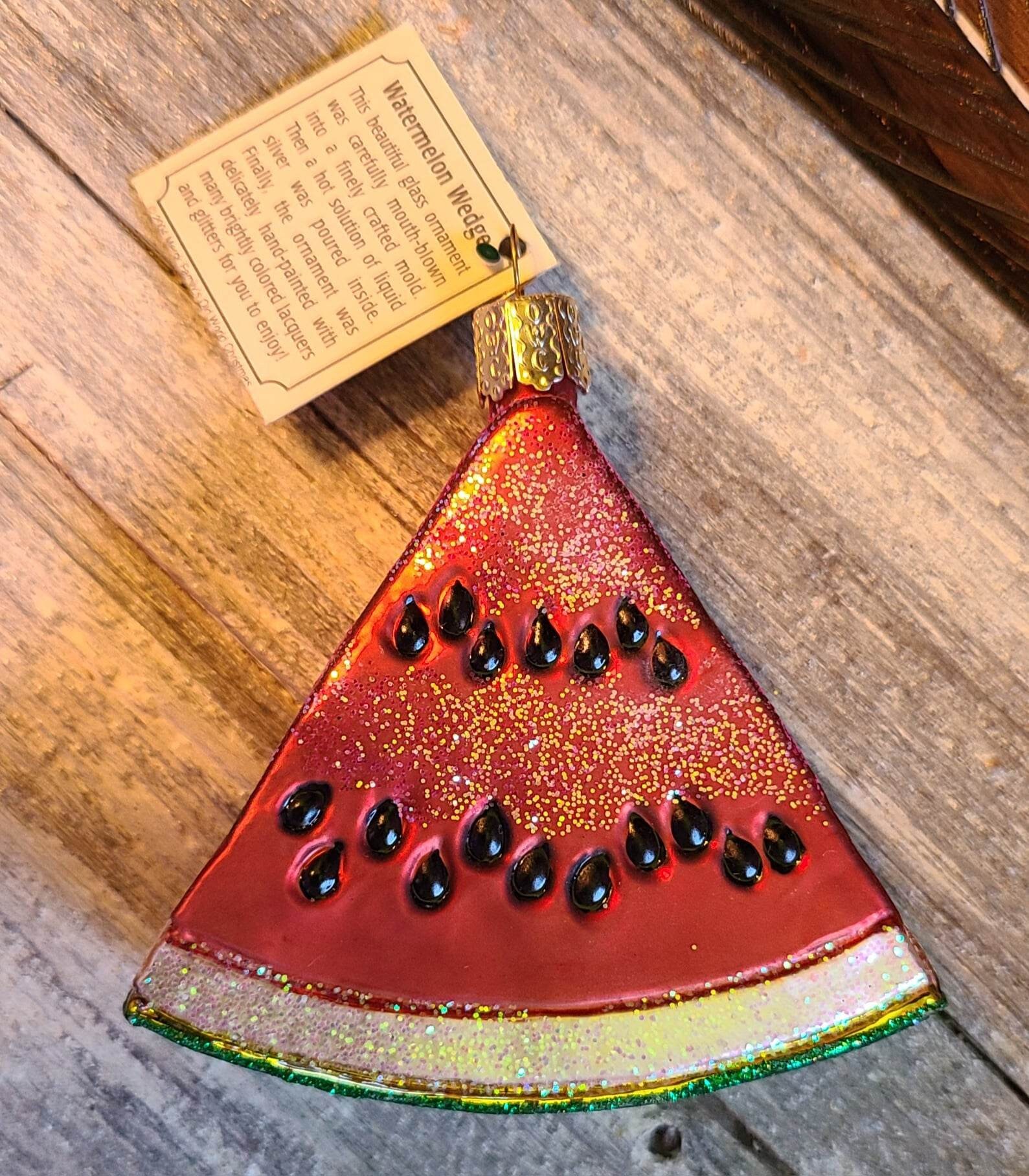 Vintage Watermelon Merck Family's Old World Christmas Ornament With Tag ...