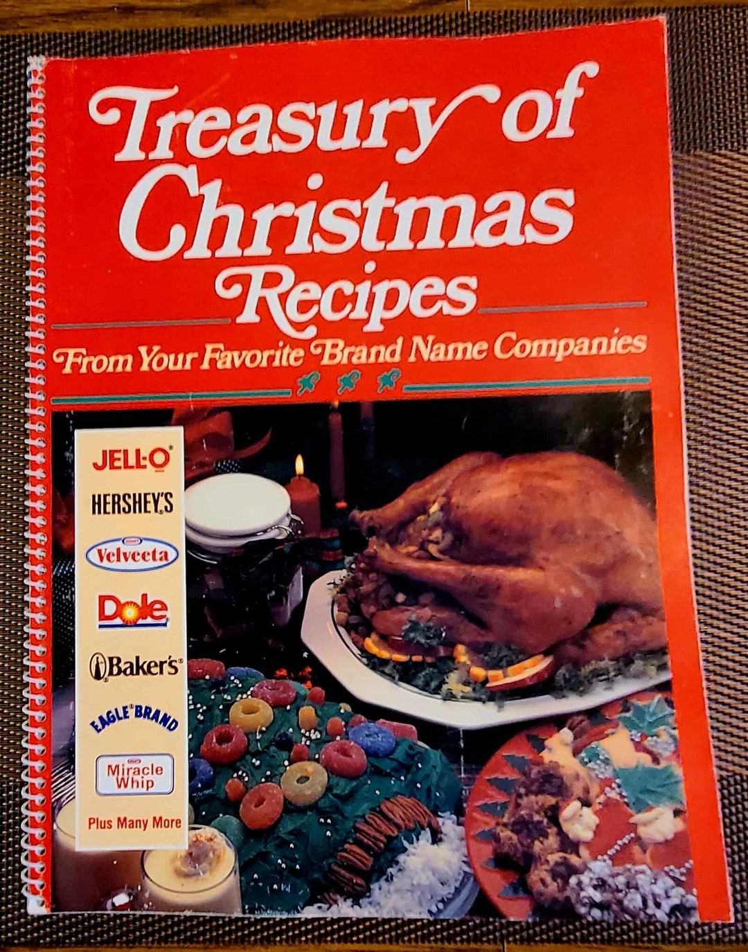 Vintage Recipe Cook Book Treasury of Christmas Recipes Cookbook - 1989 ...