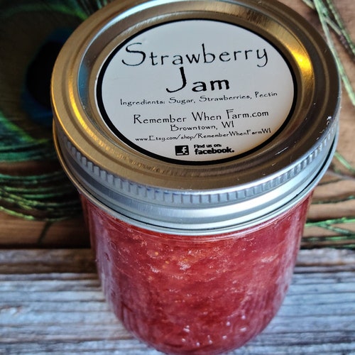 Strawberry Cabernet Jam Oregon Pacific Northwest | Etsy