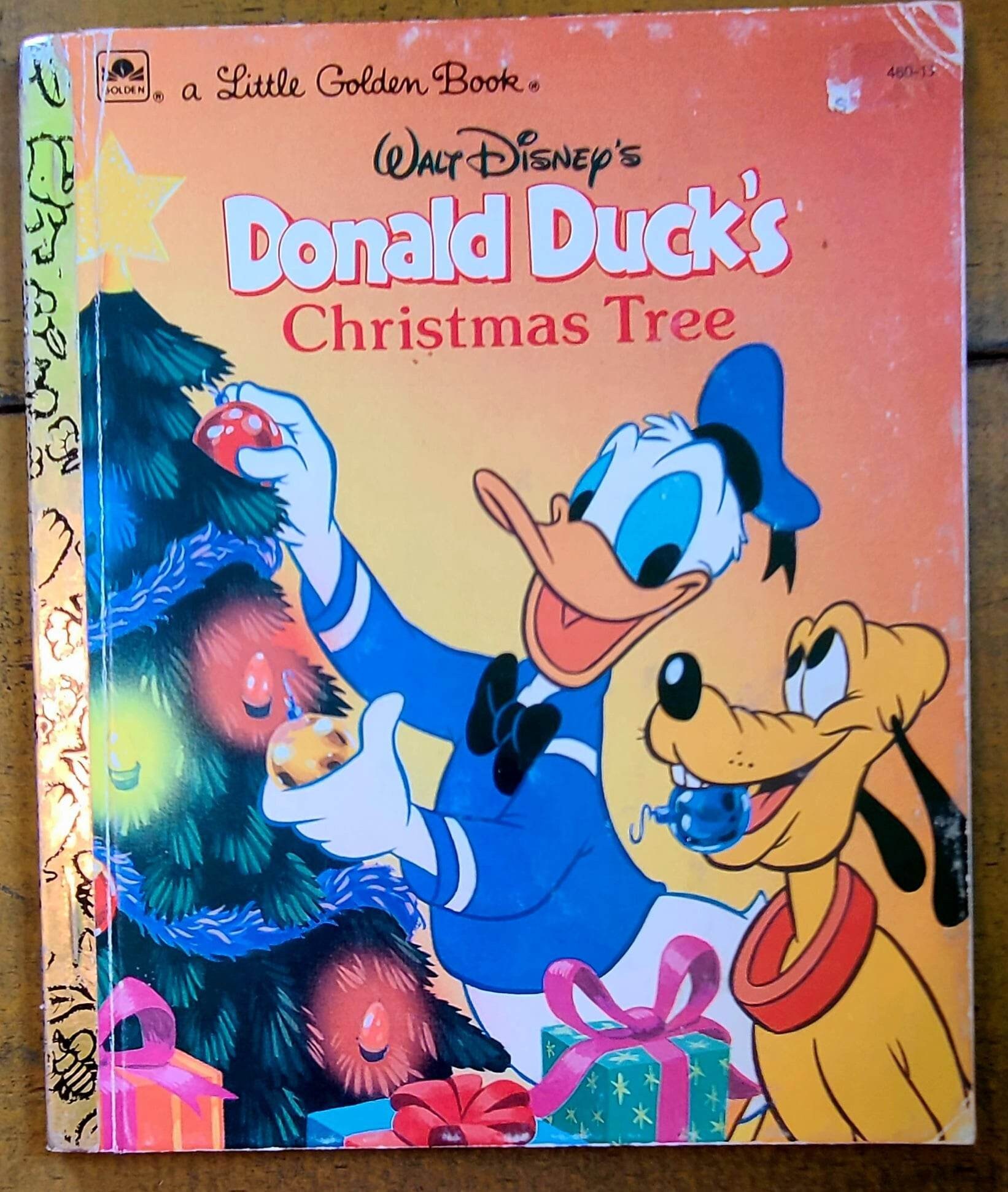Vintage Walt Disney's Donald Duck's Christmas Tree Little Golden Book ...