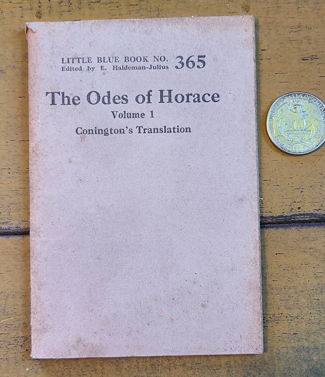 Vintage Antique Little Blue Book Number 365 the Odes of Horace Haldeman ...