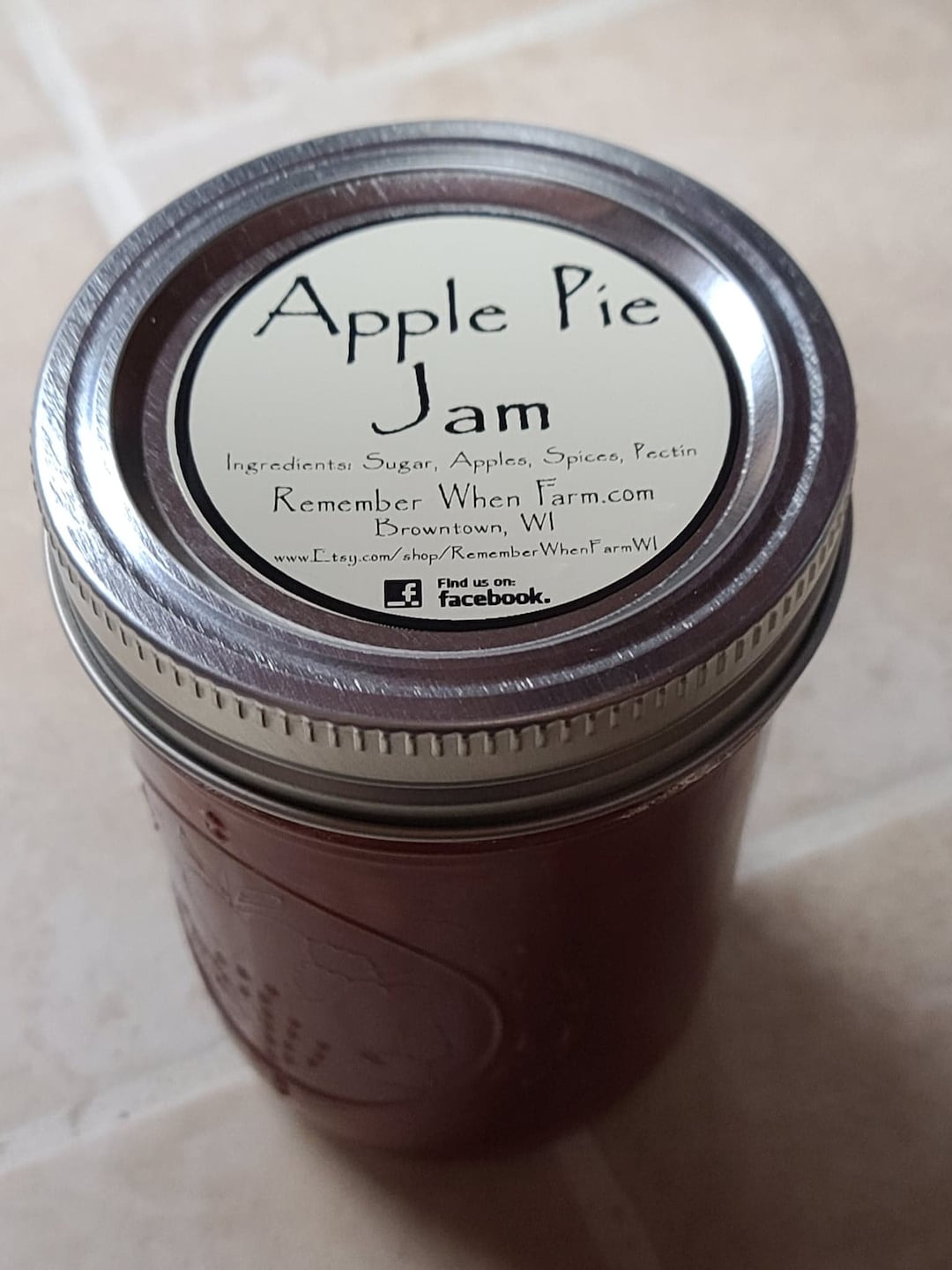 Apple Pie Jam - 8oz - Etsy
