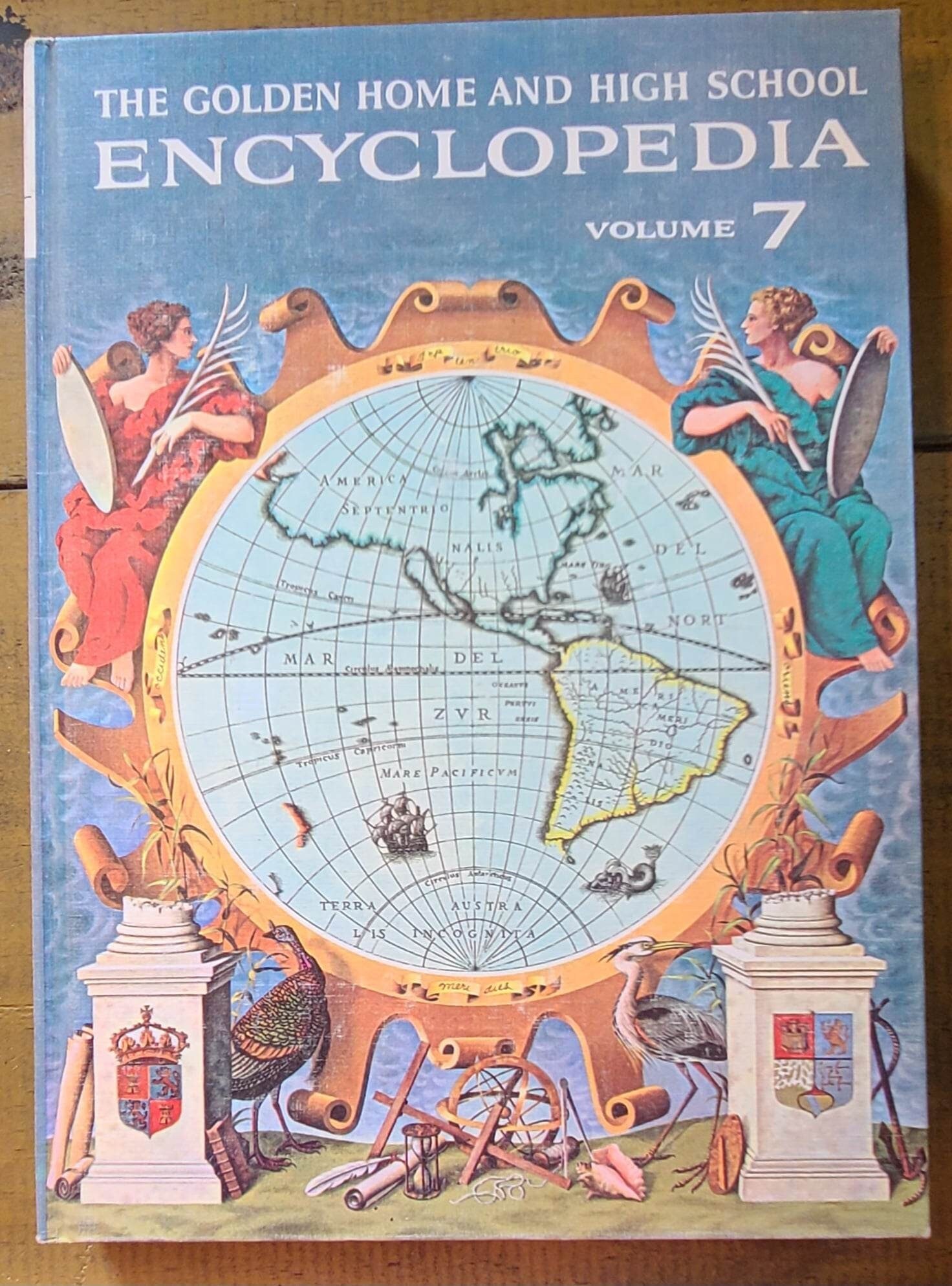 Vintage Book - the Golden Home and High School Encyclopedia - Volume 7 ...
