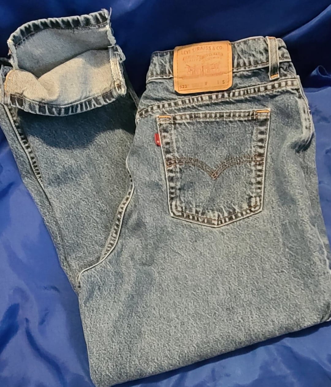 Vintage 522 Levi Jeans Tapered Fit Tapered Leg With Red Tag Size 18 ...