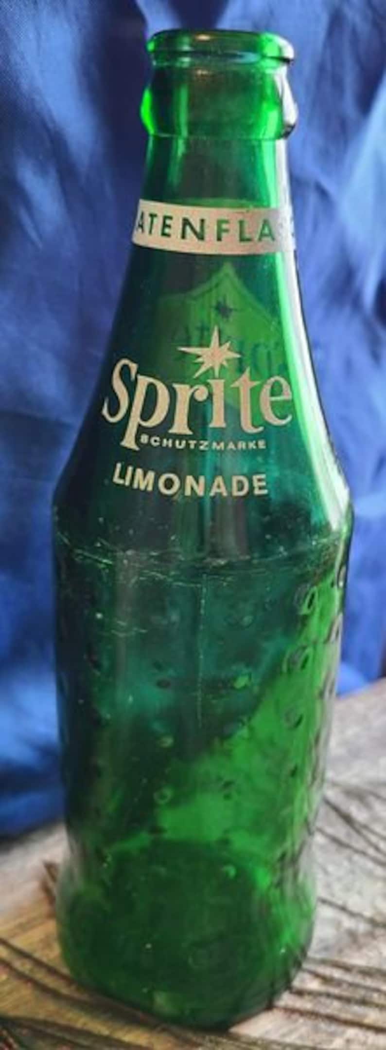 Vintage Sprite Green Glass Bottle German Germany 8 Tall - Etsy