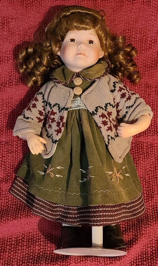 Porcelain Doll Approx 16 High With Stand - Etsy