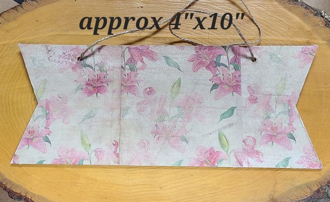 Decoupage Wood Sign - Decoupage Design Ideas