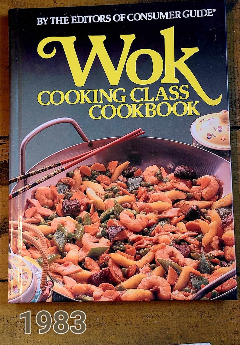 Vintage Recipe Cook Book WOK Cooking Class Cookbook Hardcover 1983 - Etsy