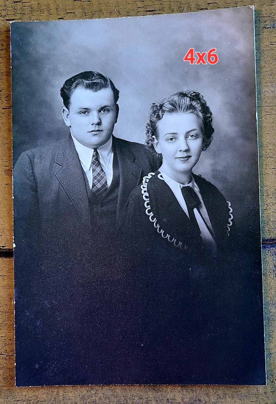 Vintage 4" X 6" Photo Couple - Etsy