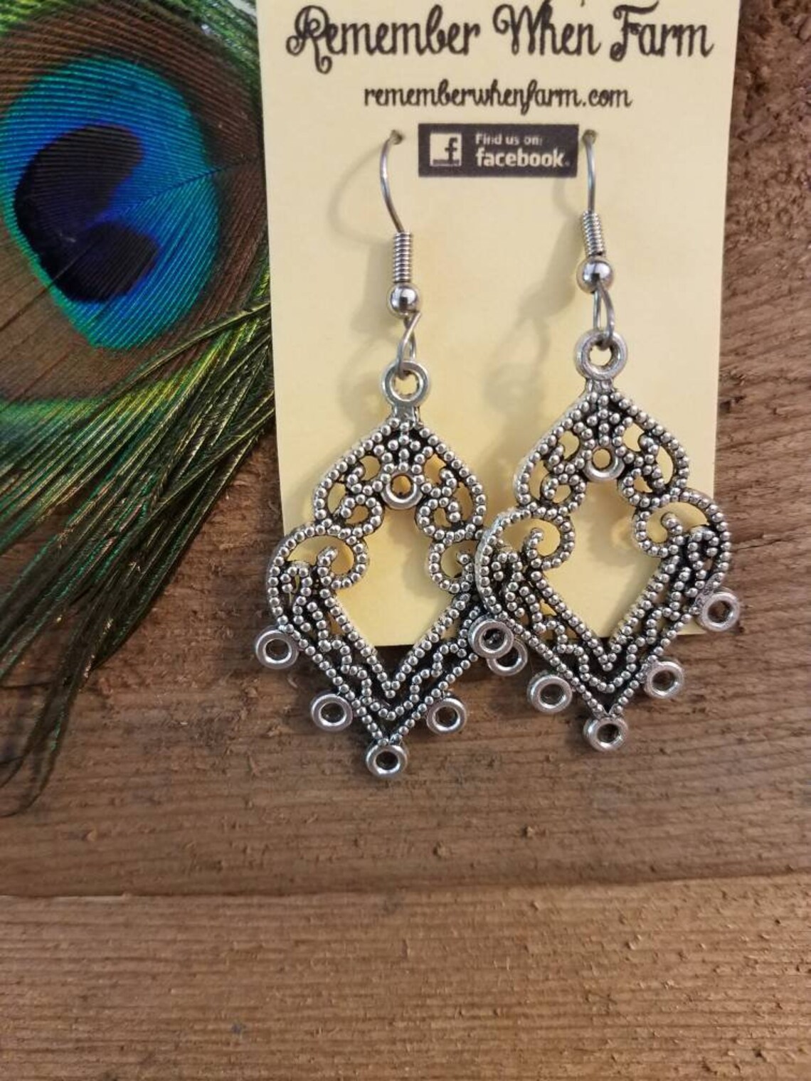 Silver Earrings Fish Hook Dangle Style - Etsy