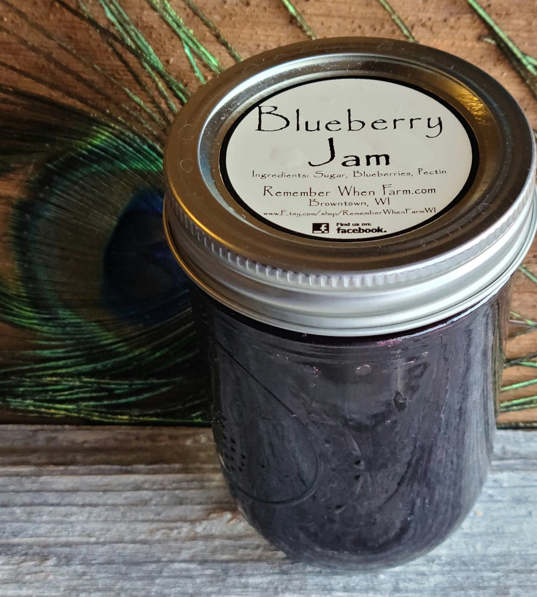 Blueberry Jam - 8oz - Etsy