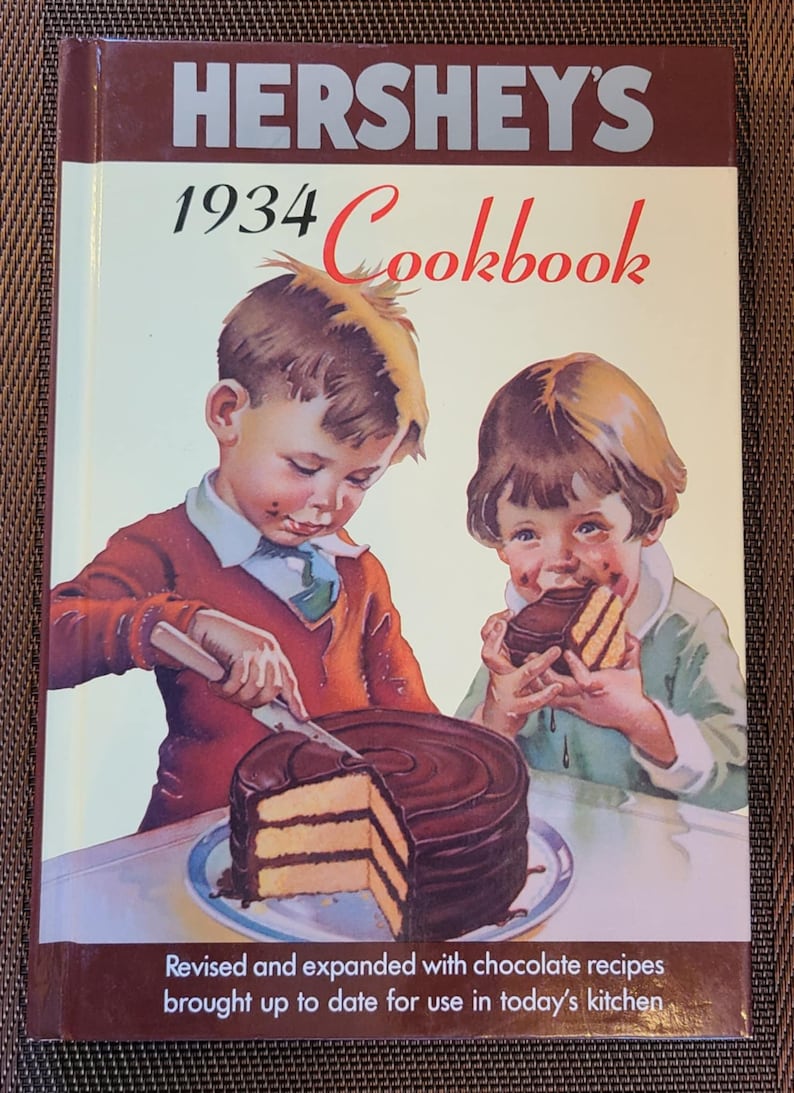 Vintage Recipe Cook Book Hershey's 1934 Cookbook - Hard Cover - Pub ...