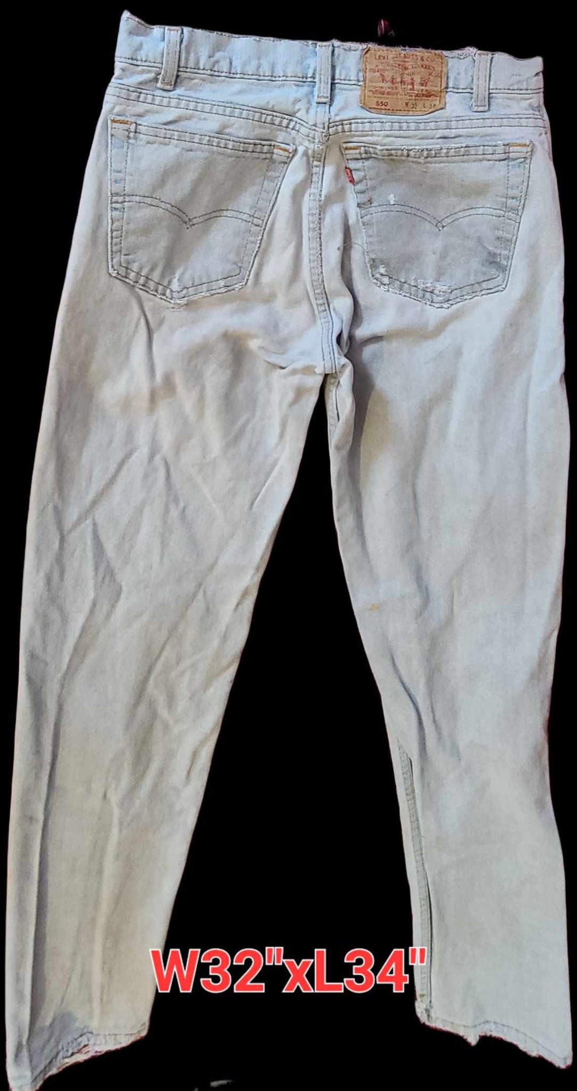 Vintage Levi Jeans Red Tag 32" X 34" - Etsy