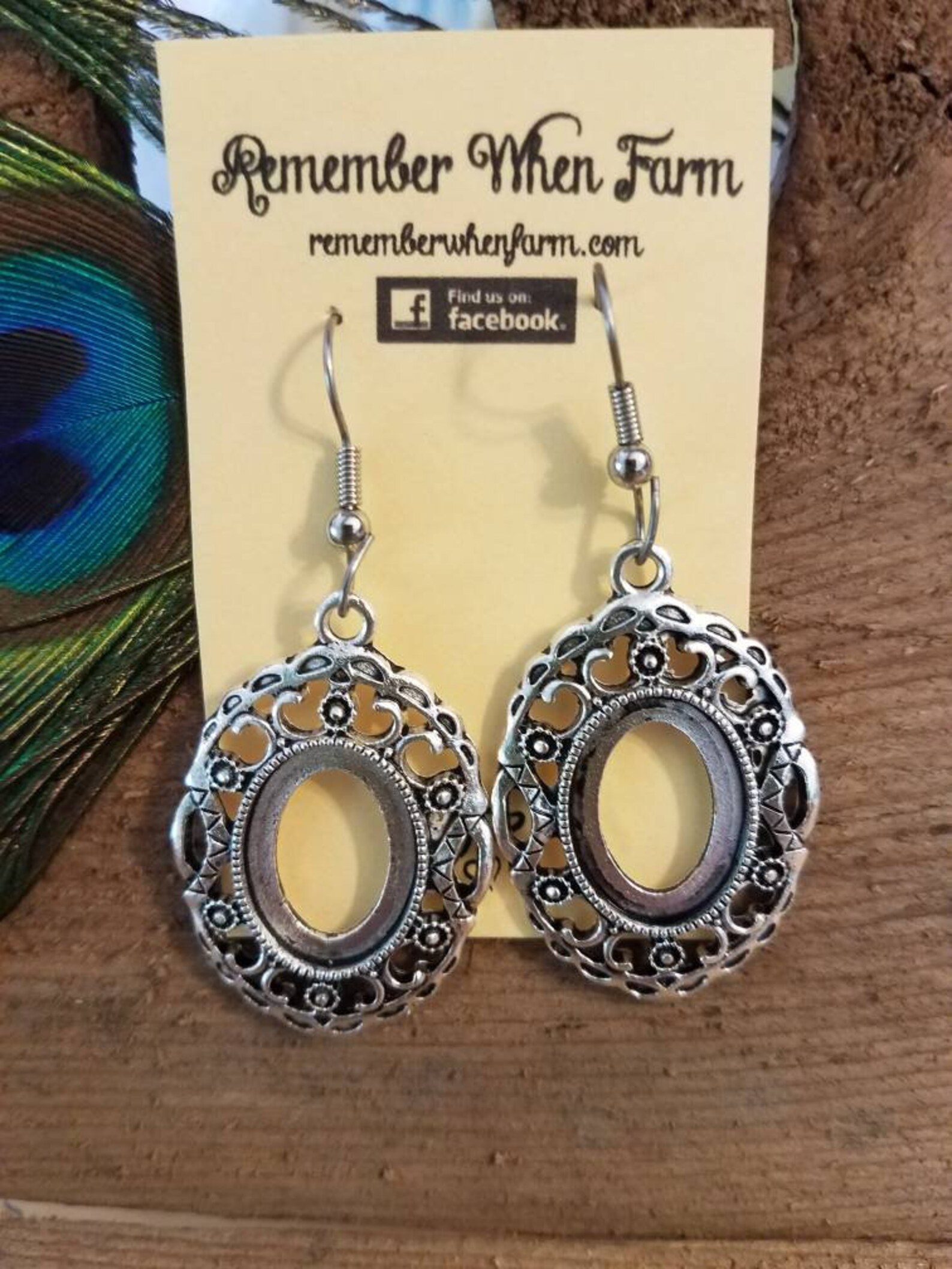 Silver Earrings Fish Hook Dangle Style - Etsy