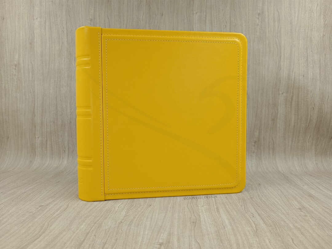 Personalized Leather Graduation Photo Book Square Red Scrapbook Album ...