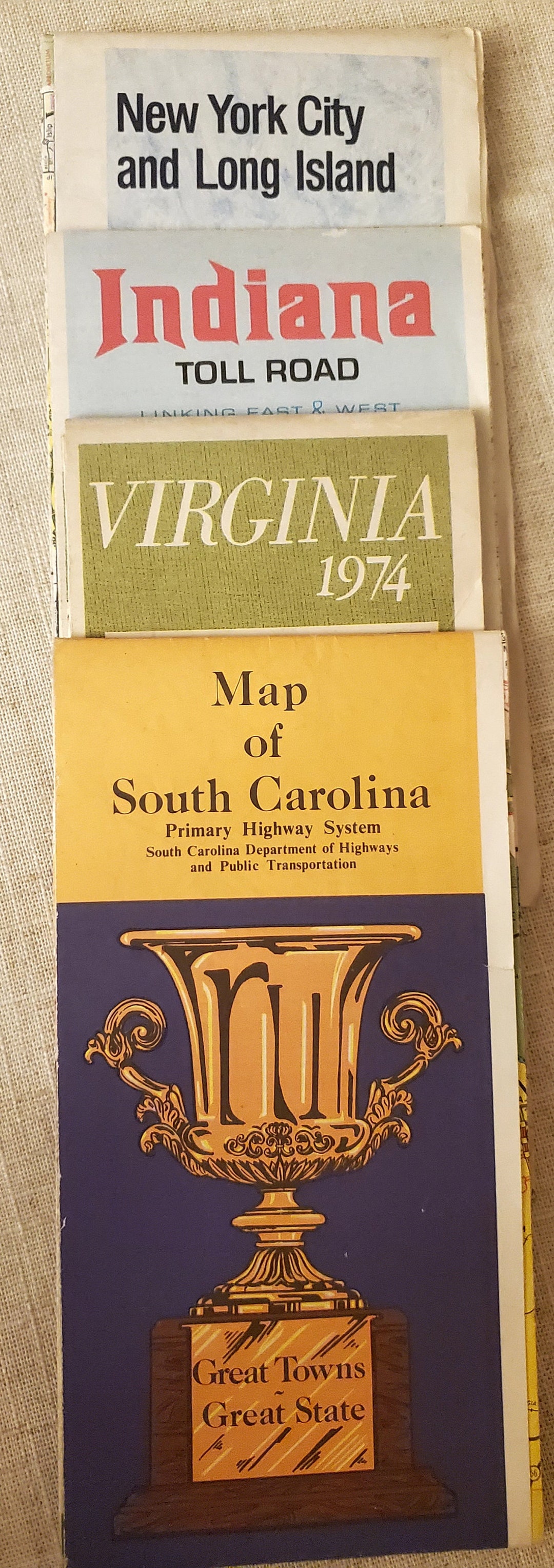 4 Intact Street Maps 4 States - Etsy